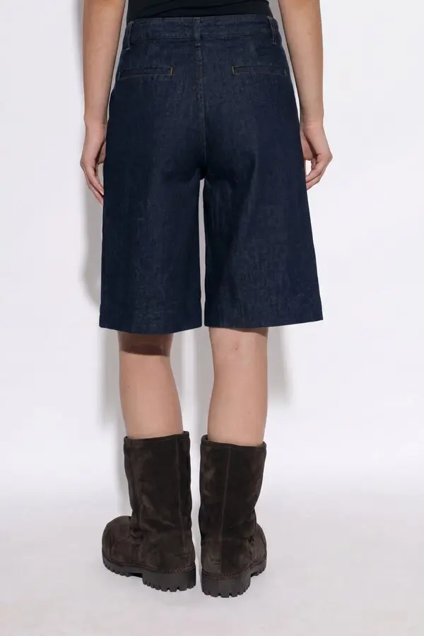 FRAME Knee-length Denim Shorts