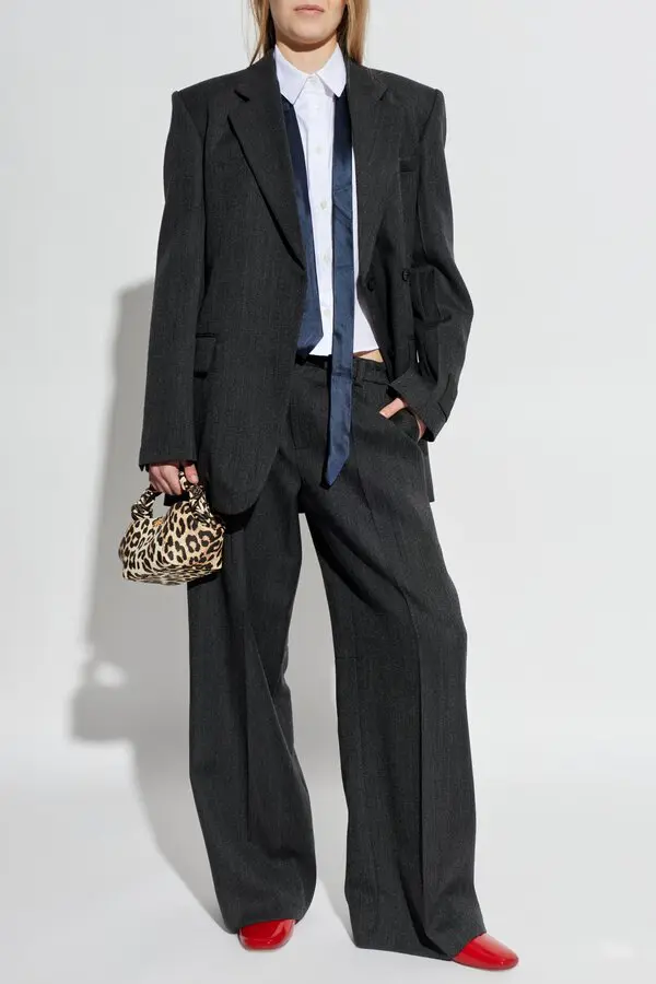 Alexander Wang Creased Trousers - Grey