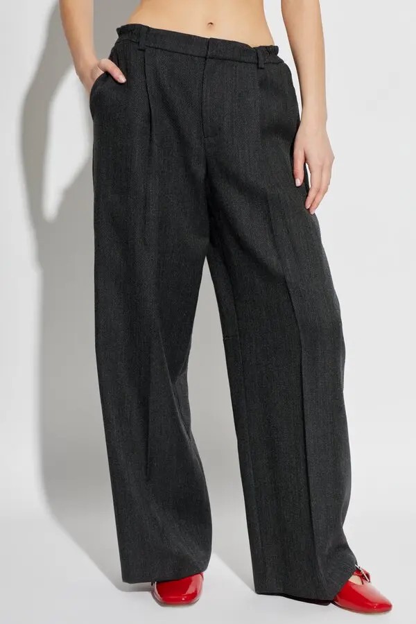 Alexander Wang Creased Trousers - Grey