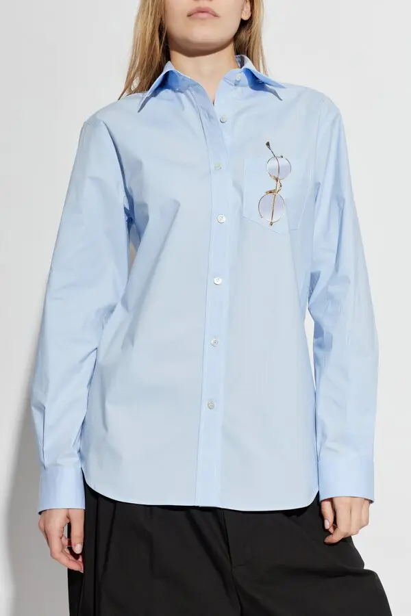 Moschino Pocket Shirt - Light Blue