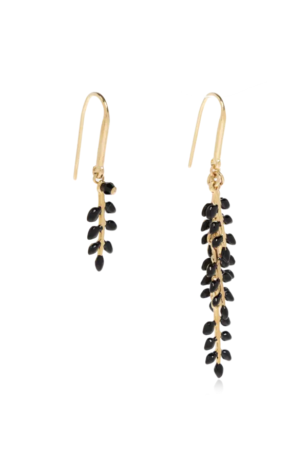 Isabel Marant Brass Plant Drop Earrings - Gold