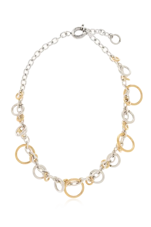Isabel Marant Brass Link Necklace - Silver