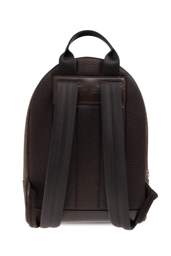 Etro Backpack With Logo - Brown