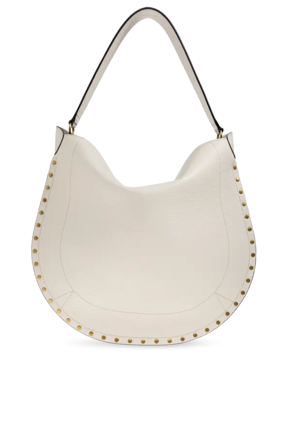 Isabel Marant Leather Hobo Shoulder Bag - Cream