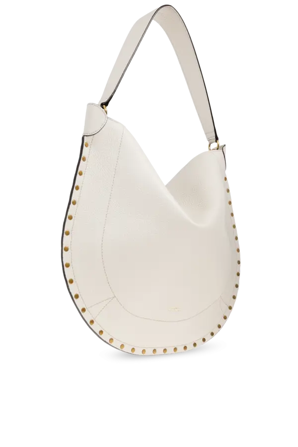 Isabel Marant Leather Hobo Shoulder Bag - Cream
