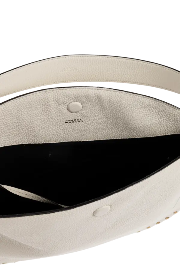 Isabel Marant Leather Hobo Shoulder Bag - Cream