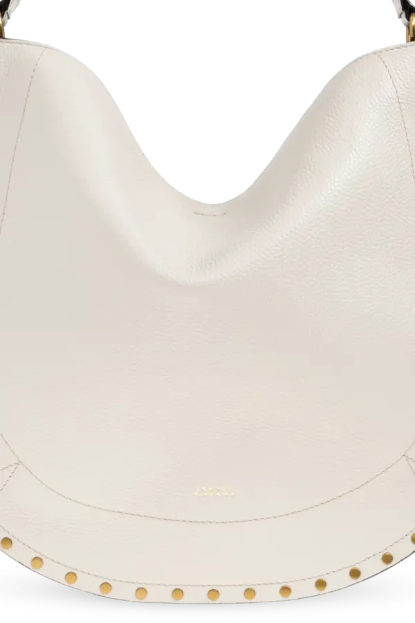 Isabel Marant Leather Hobo Shoulder Bag - Cream