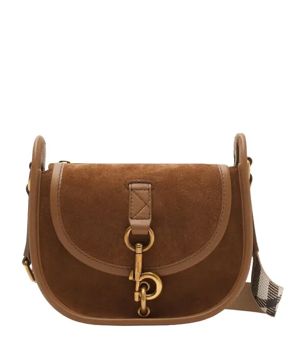 Burberry Mini B Clip Cross-body Bag - Brown