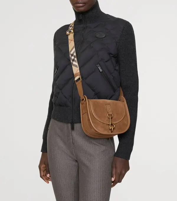 Burberry Mini B Clip Cross-body Bag - Brown