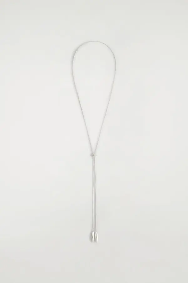 Cos Bolo Necklace - Silver-colored
