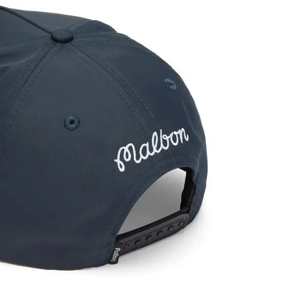 MALBON M Snapback Cap - Navy