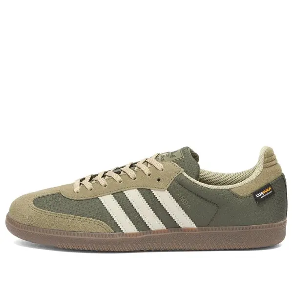 adidas gazelle silver green womens adidas Samba Xlg Men's Shoes in Ivory/Olive Strata/Gum Size 10.0 main image 0