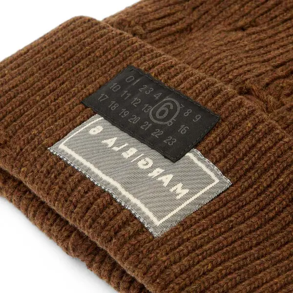 MAISON MARGIELA Ribbed Distressed Beanie