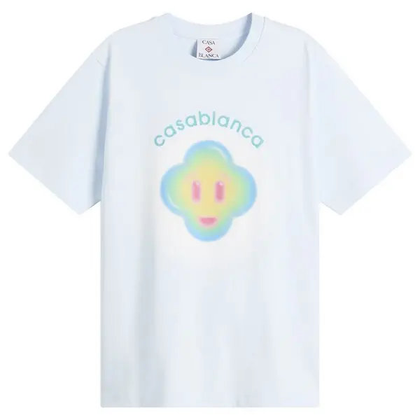 Casablanca Airbrush Smiley Classic T-shirt - Blue
