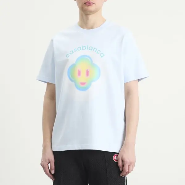 Casablanca Airbrush Smiley Classic T-shirt - Blue