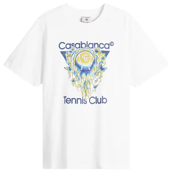 Casablanca Tennis Club Icon Classic T-shirt - White