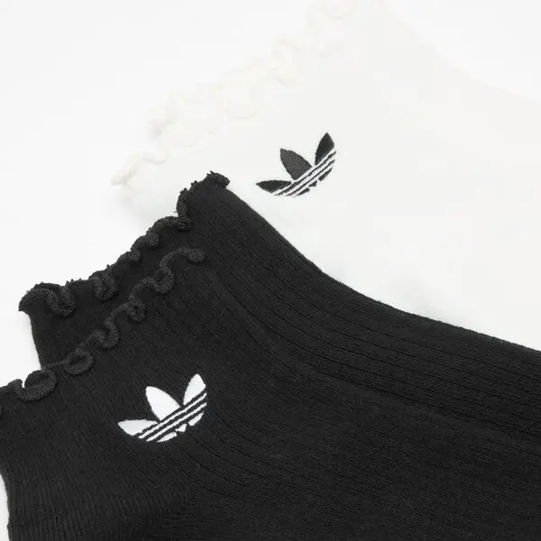 Adidas 2-pack Ruffle Socks - White/black