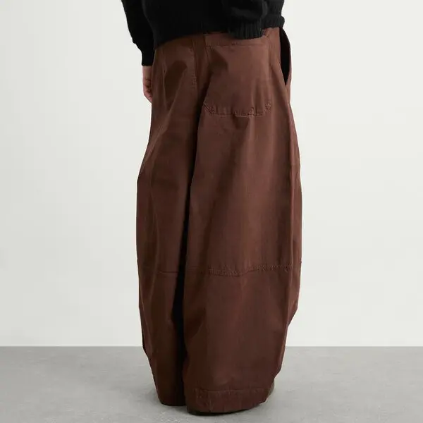 You Must Create Garment Dyed Modal Deadbeat Trouser - Brown