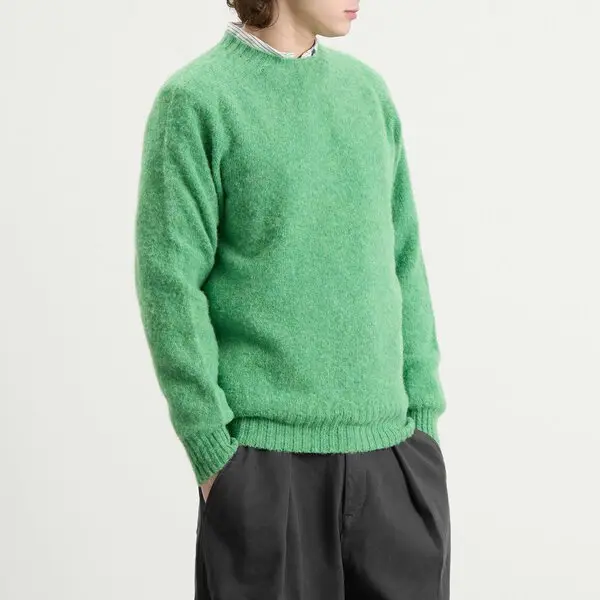 You Must Create Suedehead Crew Neck Jumper - Green