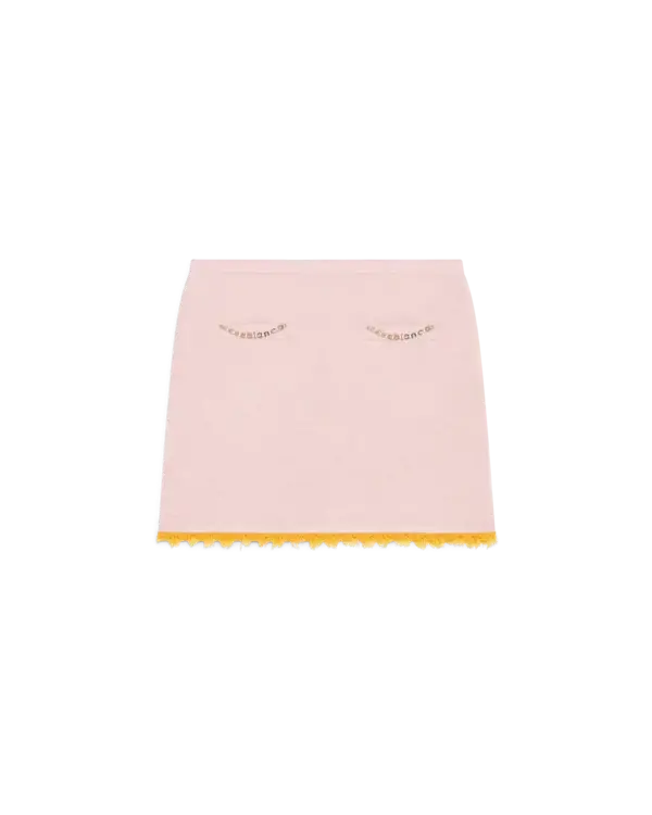 Casablanca Merino Wool Mini Skirt - Multicolor