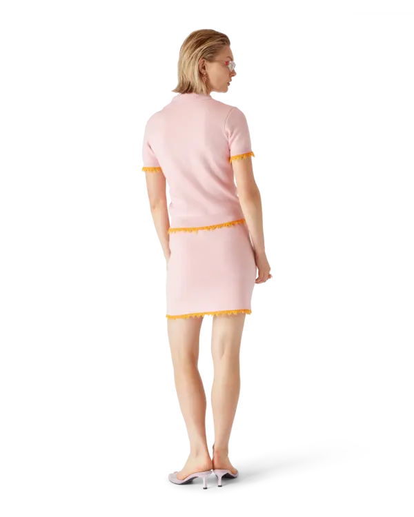 Casablanca Merino Wool Mini Skirt - Multicolor
