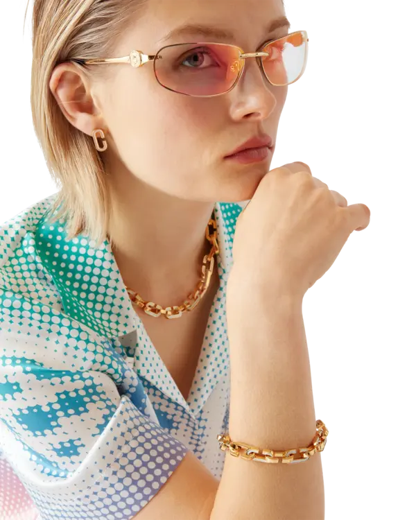 Casablanca Enamel C Link Bracelet