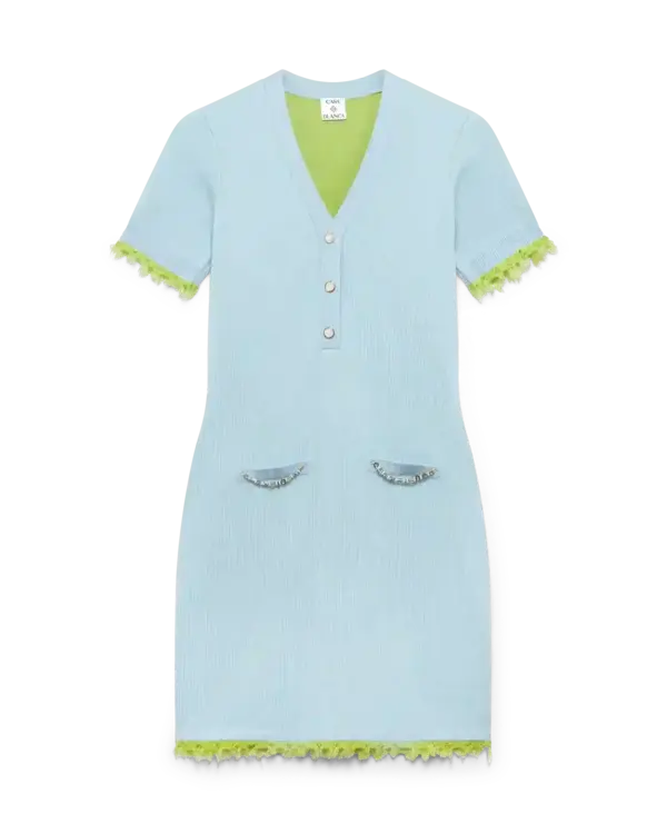 Casablanca Merino Wool Mini Dress - Multicolor
