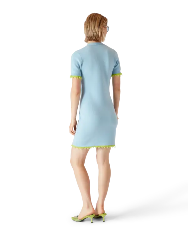 Casablanca Merino Wool Mini Dress - Multicolor