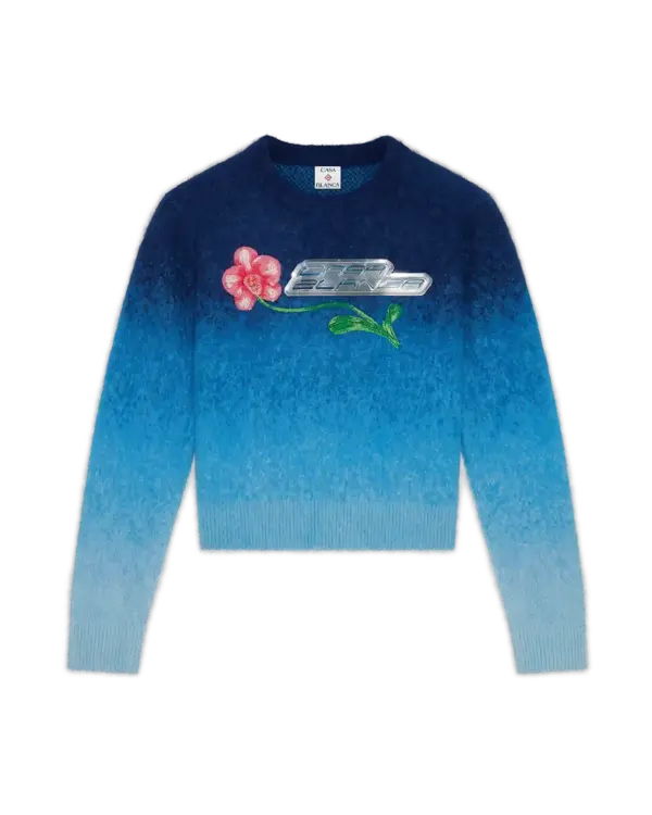 Casablanca Gradient Orchid Relaxed Fit Sweatshirt - Multicolor