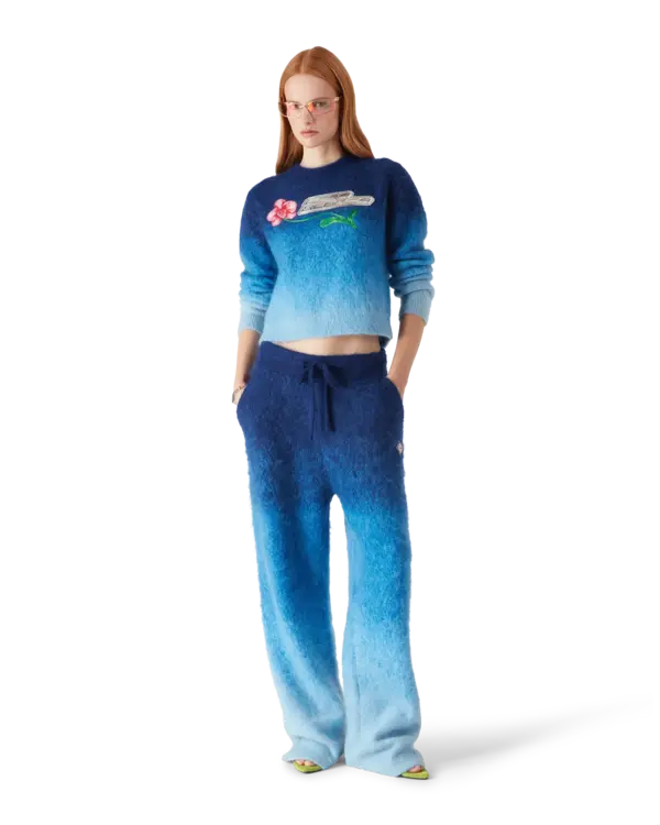 Casablanca Gradient Orchid Relaxed Fit Sweatshirt - Multicolor