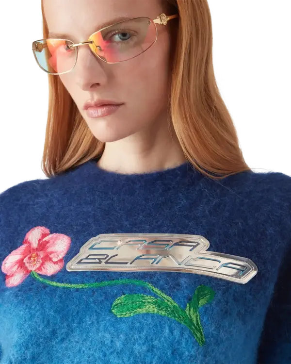 Casablanca Gradient Orchid Relaxed Fit Sweatshirt - Multicolor