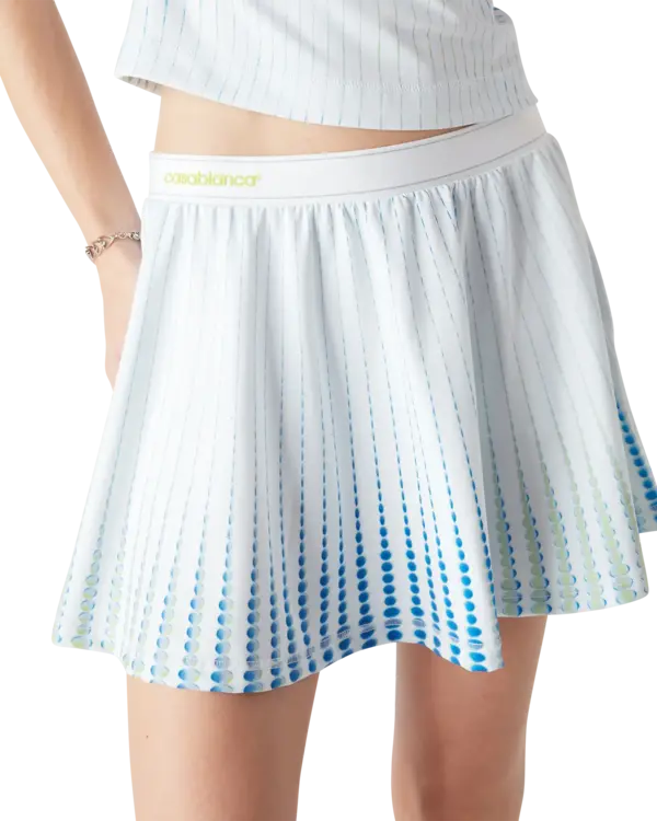 Casablanca Tennis Printed Racer A-line Skirt - Multicolor