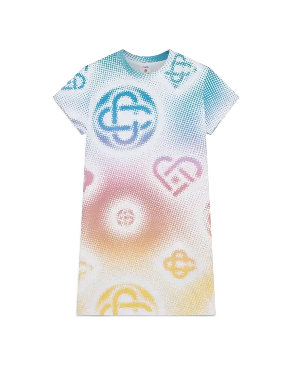 Casablanca Halftone Logo T-shirt Dress