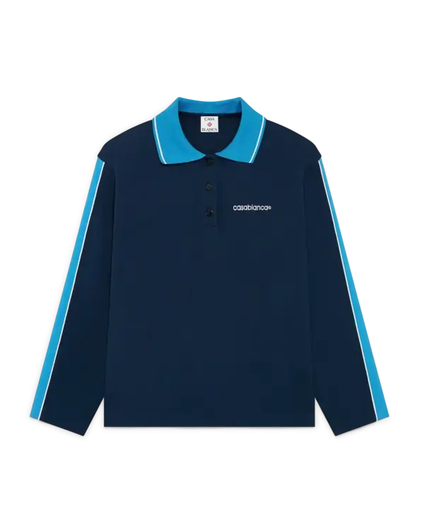 Casablanca Punto Polo Collared Sweatshirt - Multicolor