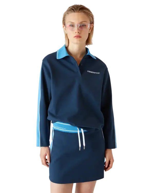 Casablanca Punto Polo Collared Sweatshirt - Multicolor