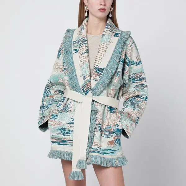 Alanui Wool-blend Jacquard Cardigan - Multicolor