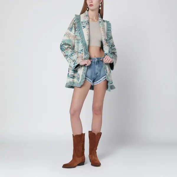Alanui Wool-blend Jacquard Cardigan - Multicolor