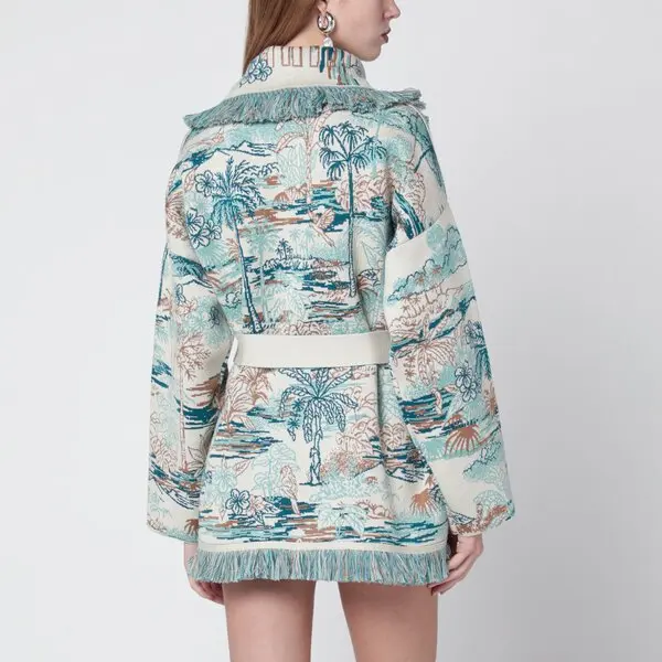 Alanui Wool-blend Jacquard Cardigan - Multicolor