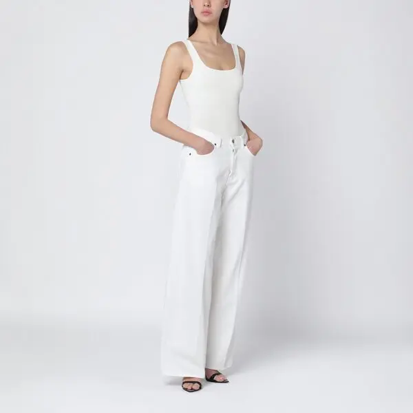 HAIKURE Bethany Wide-leg Jeans - White
