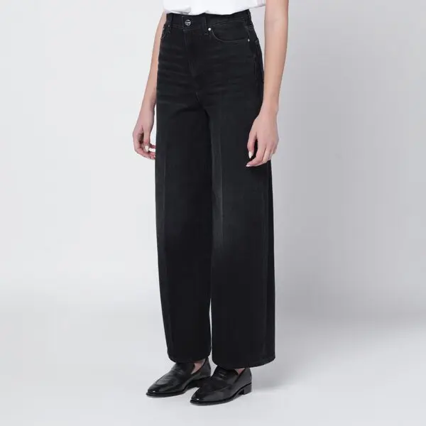 TOTEME Faded Effect Organic Cotton Jeans - Black