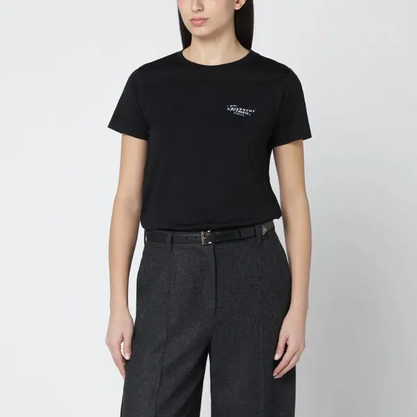 Givenchy T-shirt With Stamp Print - Black