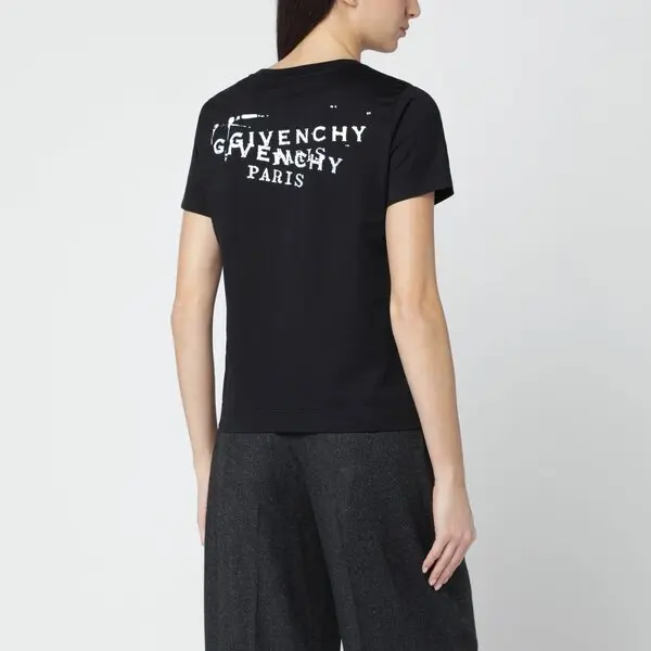 Givenchy T-shirt With Stamp Print - Black