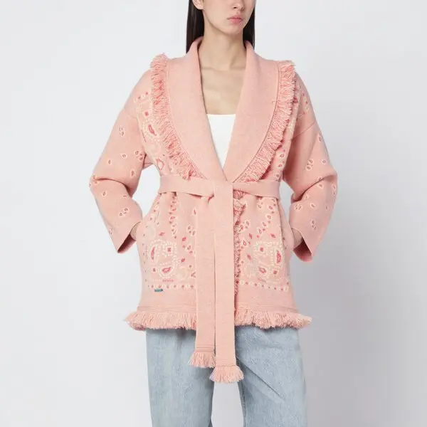 Alanui Paisley Cardigan - Pink