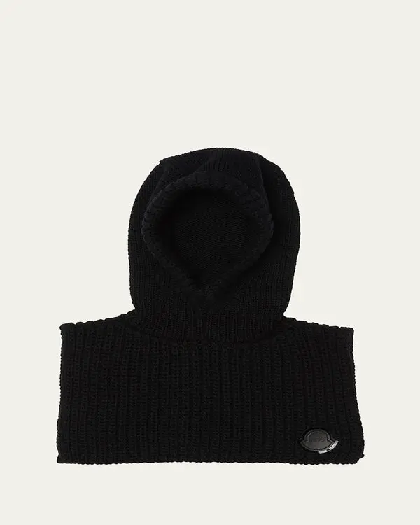 Moncler X Ee72 Edward Enninful Wool Balaclava - Black