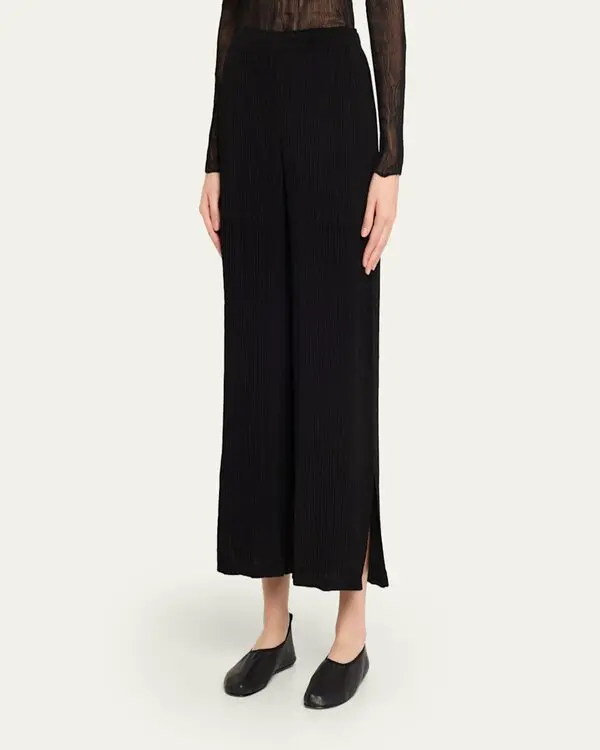 Issey Miyake Pleated Hatching Trousers