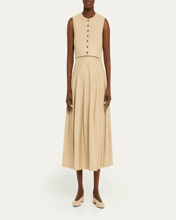HEIRLOME Danielle Silk Tussah Crop Top
