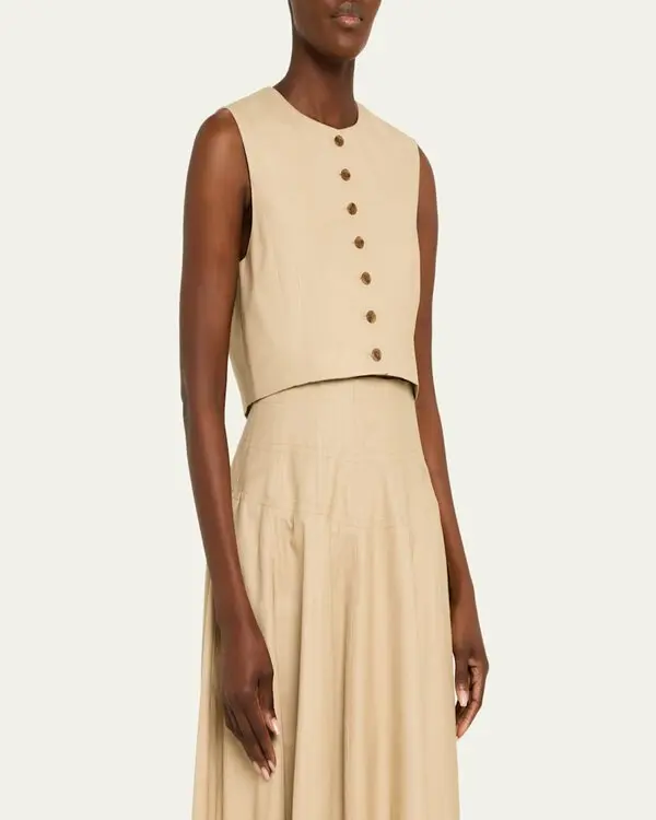 HEIRLOME Danielle Silk Tussah Crop Top