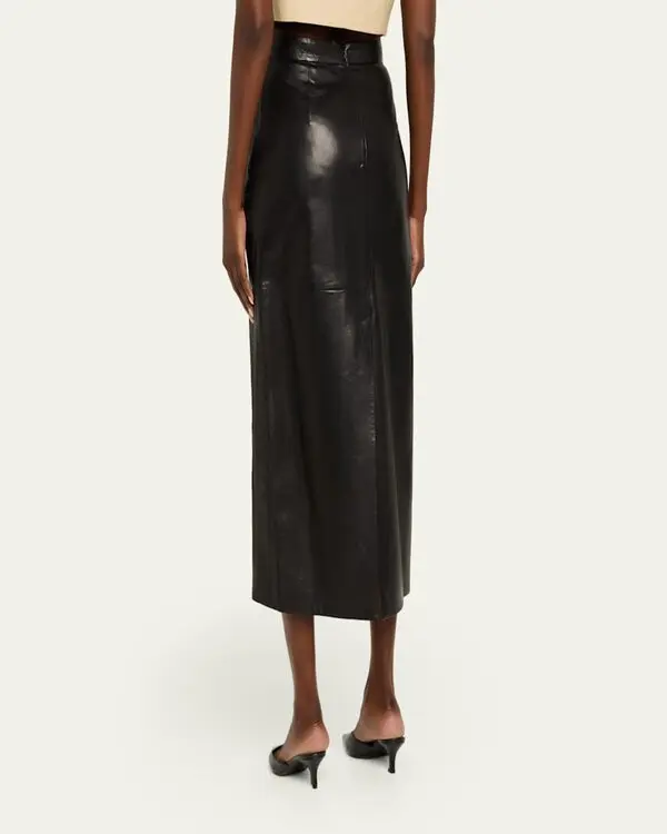 HEIRLOME Lexi Leather Pencil Midi Skirt