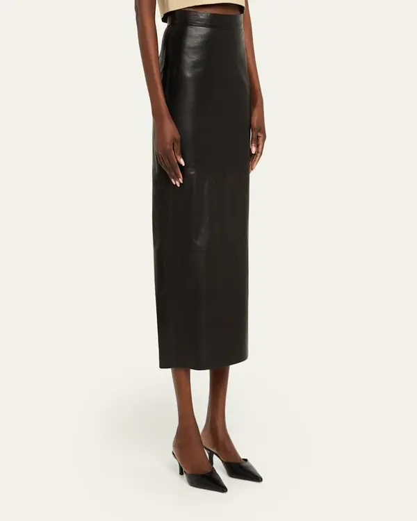 HEIRLOME Lexi Leather Pencil Midi Skirt