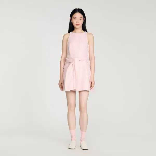 Sandro Sequin-embellished Tweed Mini Dress